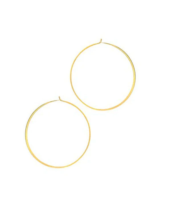Large Flat Hoops – Les Deux Copines