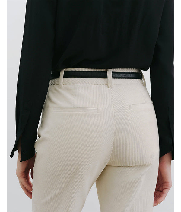 Corette Corduroy Pant - Ivory – Les Deux Copines